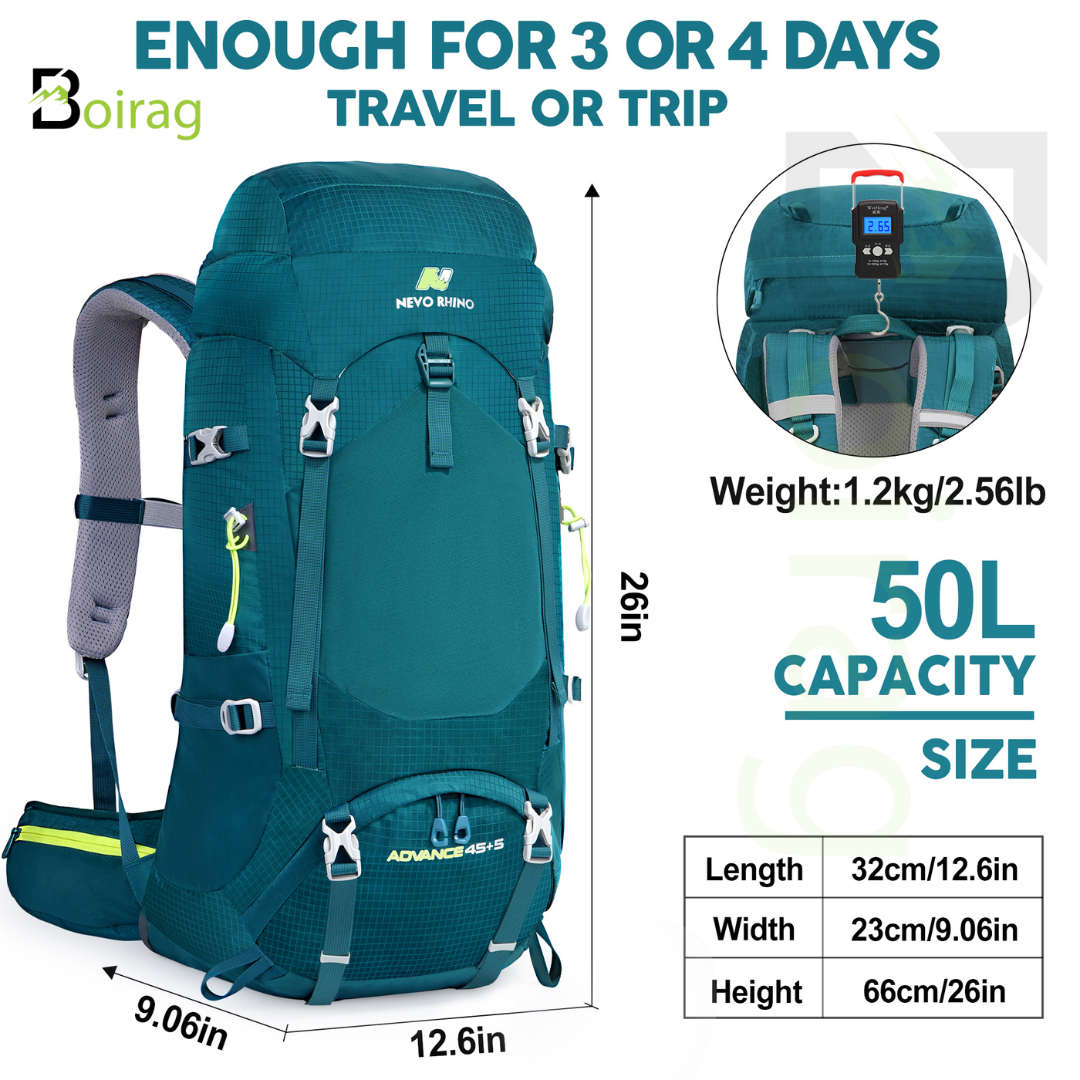 45+5 Liter Nevo Rhino Outdoor Hiking Backpack – Boirag (বৈরাগ) – Best ...